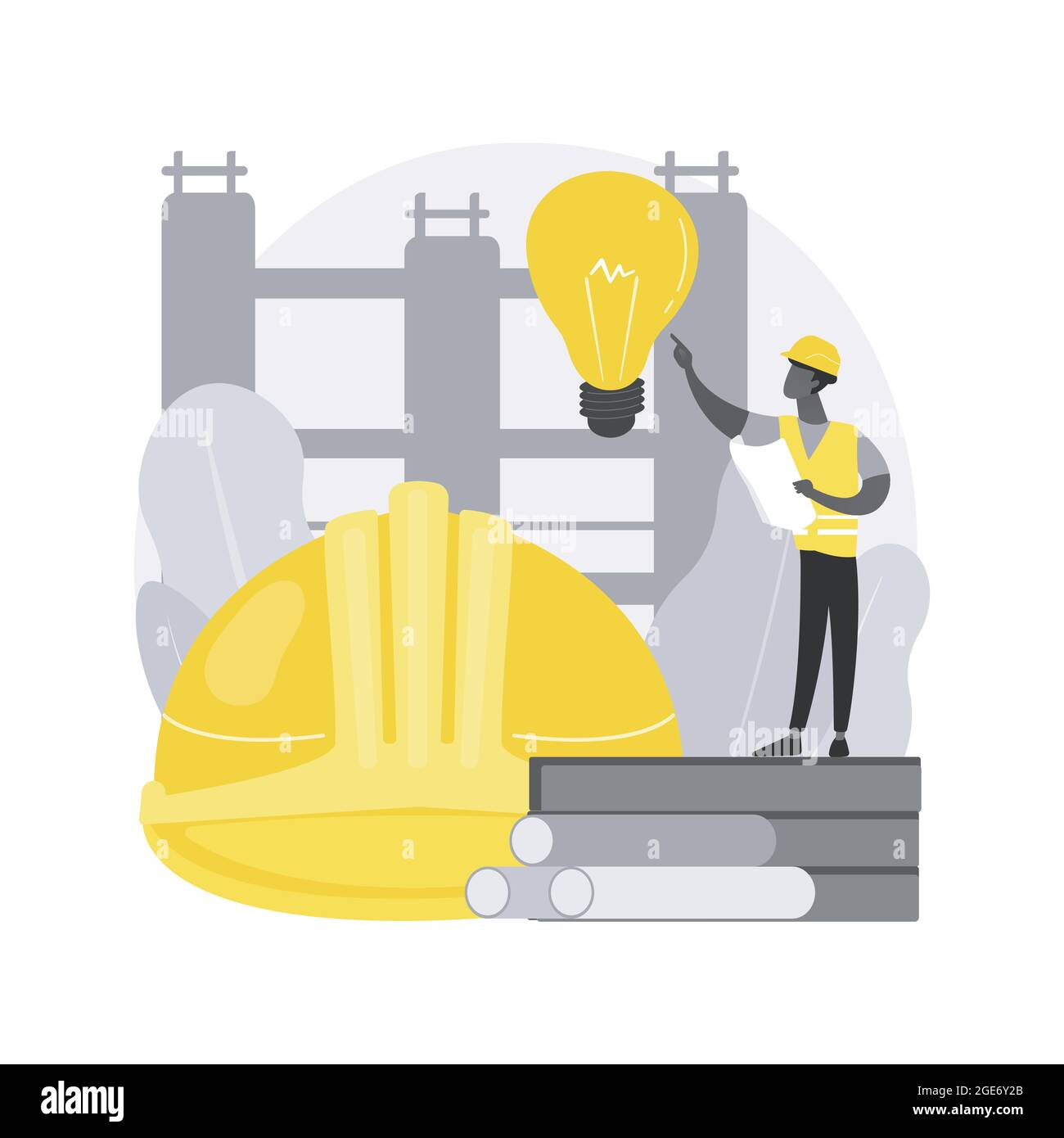 Innovative construction materials abstract concept vector illustration Stock Vector Image & Art ...