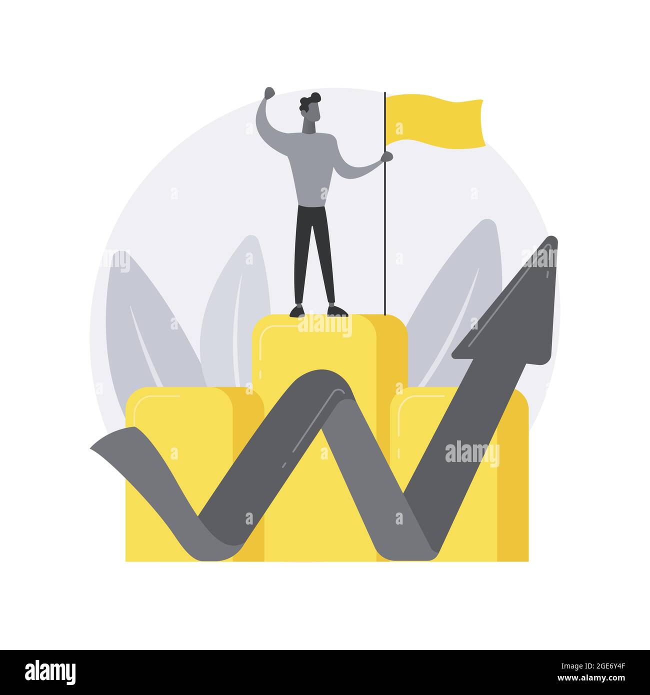 Leadership abstract concept vector illustration Stock Vector Image ...