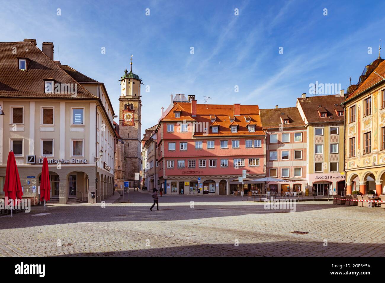 MEMMINGEN, GERMANY - CIRCA NOVEMBER, 2021: The cityscape of Memmingen ...