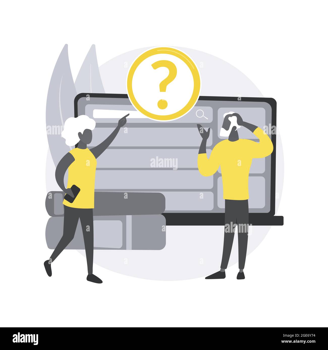 Low-technical communication abstract concept vector illustration Stock ...