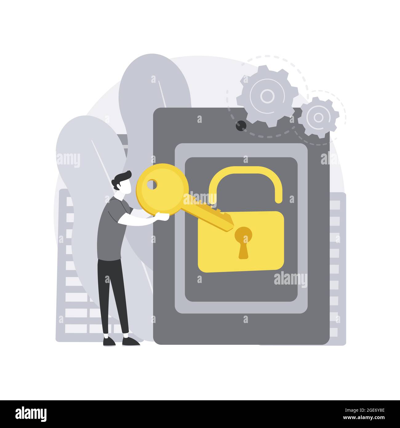 Access control system abstract concept vector illustration Stock Vector ...