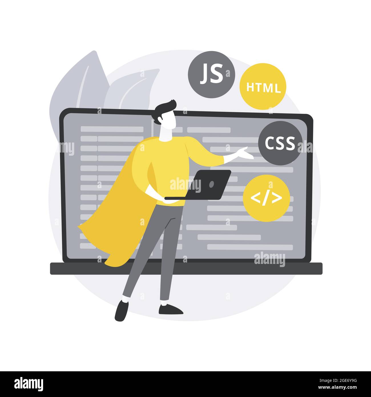 Advanced computer skills abstract concept vector illustration Stock ...