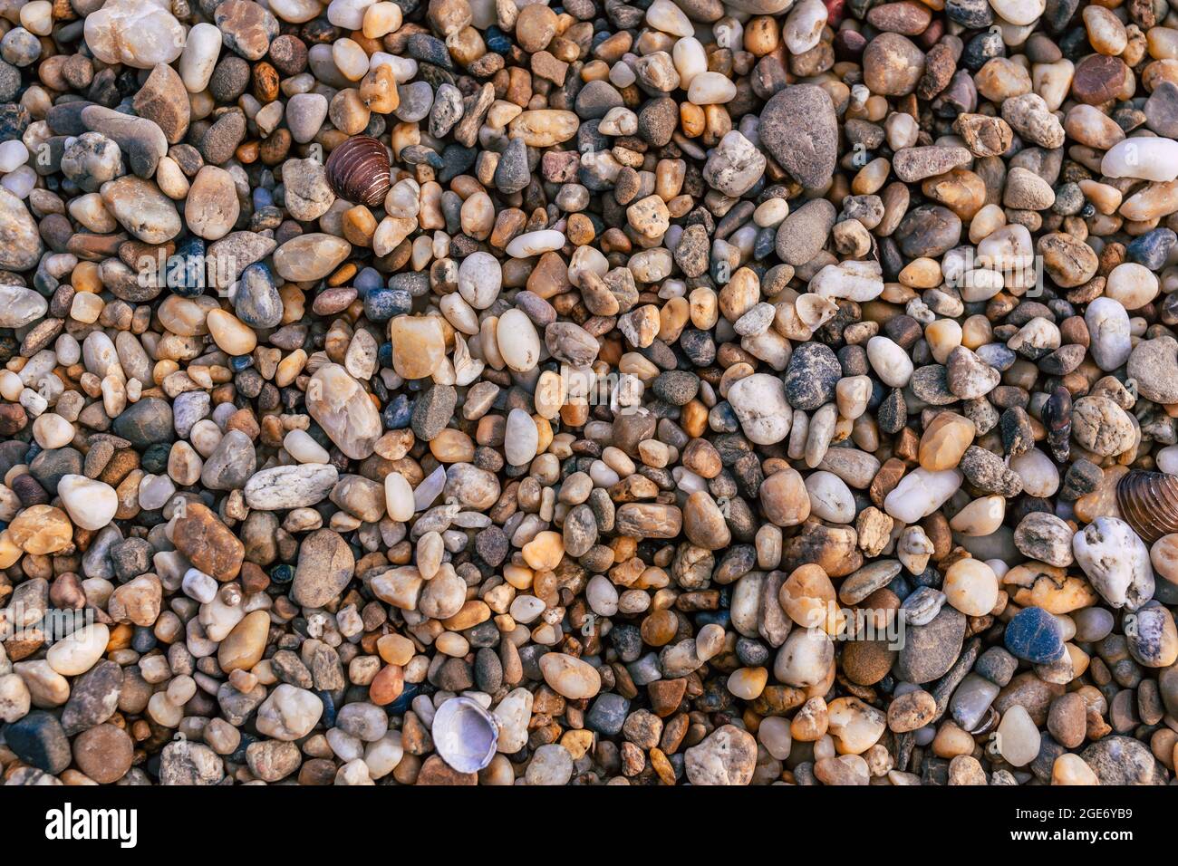 colorful pebbles little stones on river sea lake shore Stock Photo - Alamy