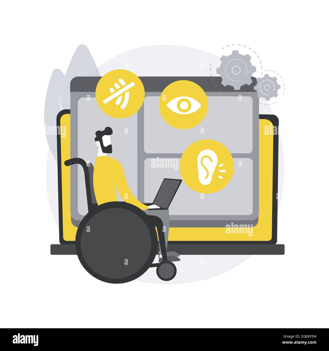 Web accessibility program abstract concept vector illustration Stock ...