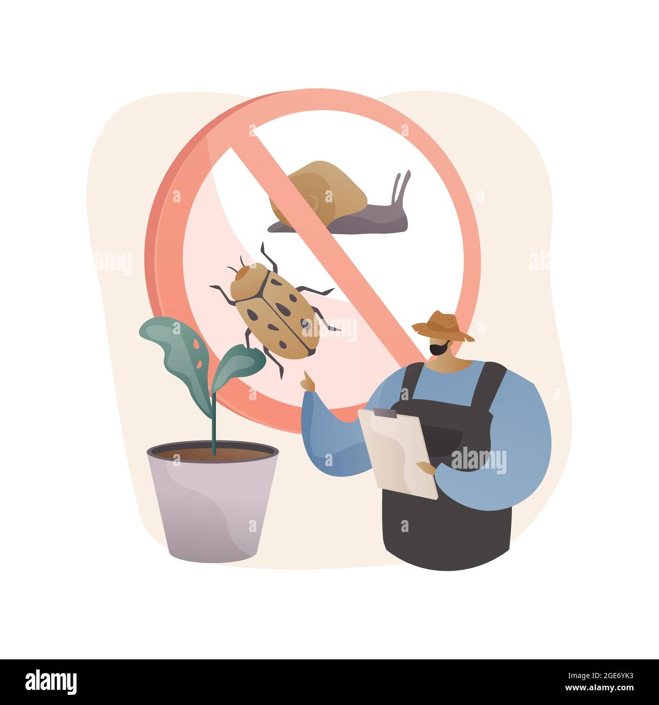Garden pests abstract concept vector illustration Stock Vector Image ...