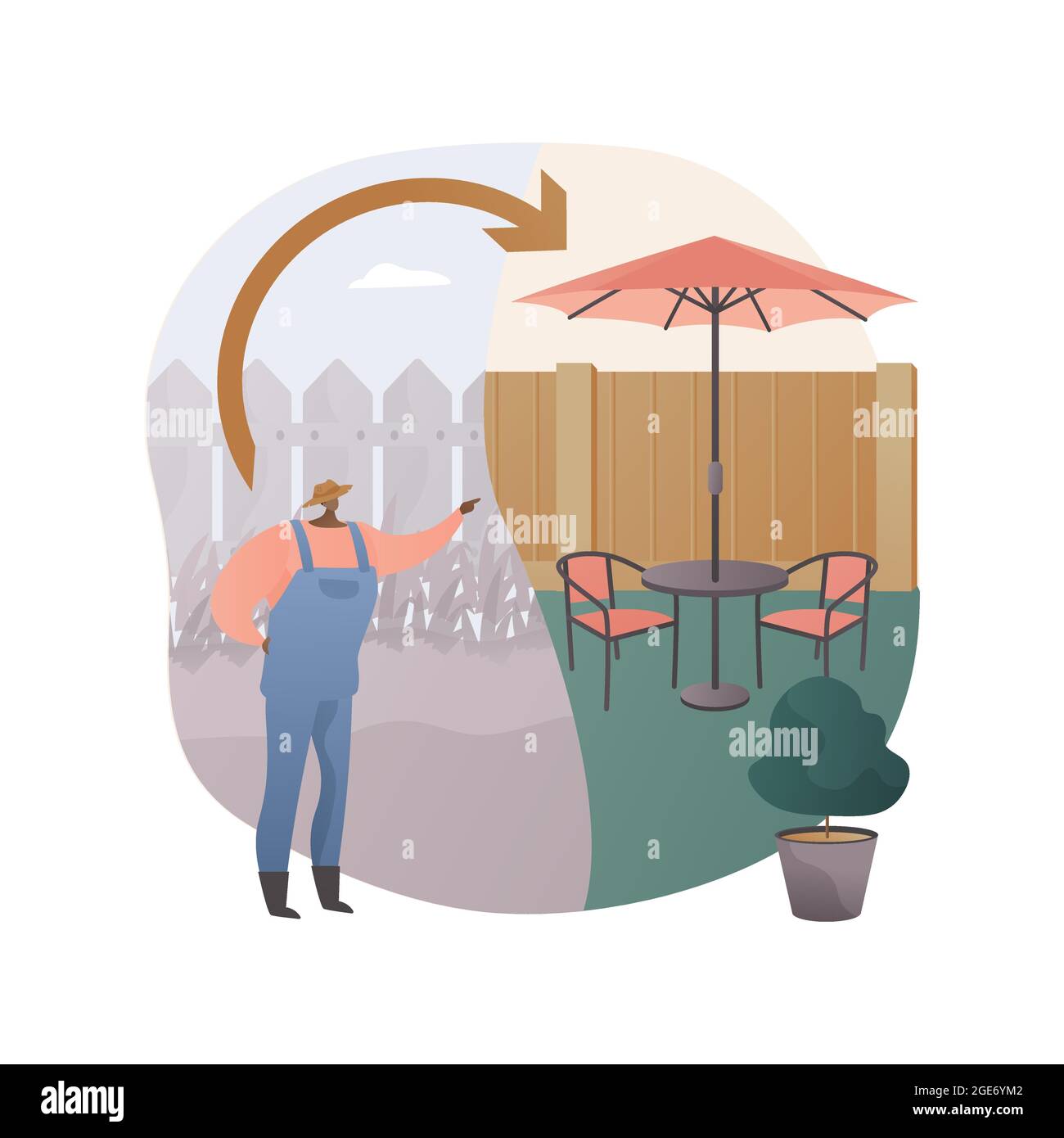 Garden renovation abstract concept vector illustration Stock Vector ... Garden renovation abstract concept vector illustration Stock Vector ...