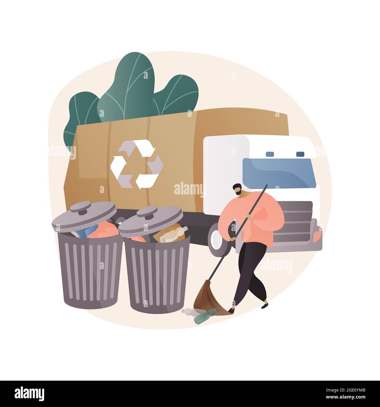 Junk removal abstract concept vector illustration Stock Vector Image ...