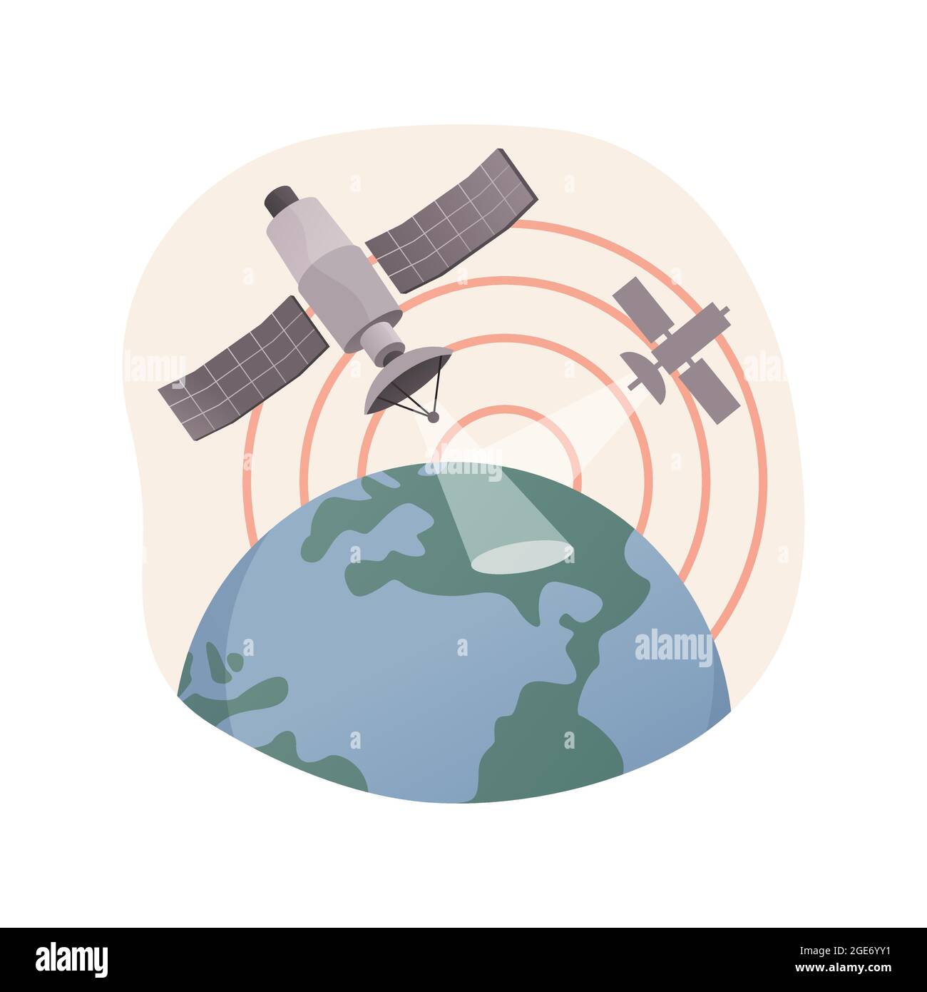 Earth observation abstract concept vector illustration Stock Vector ...