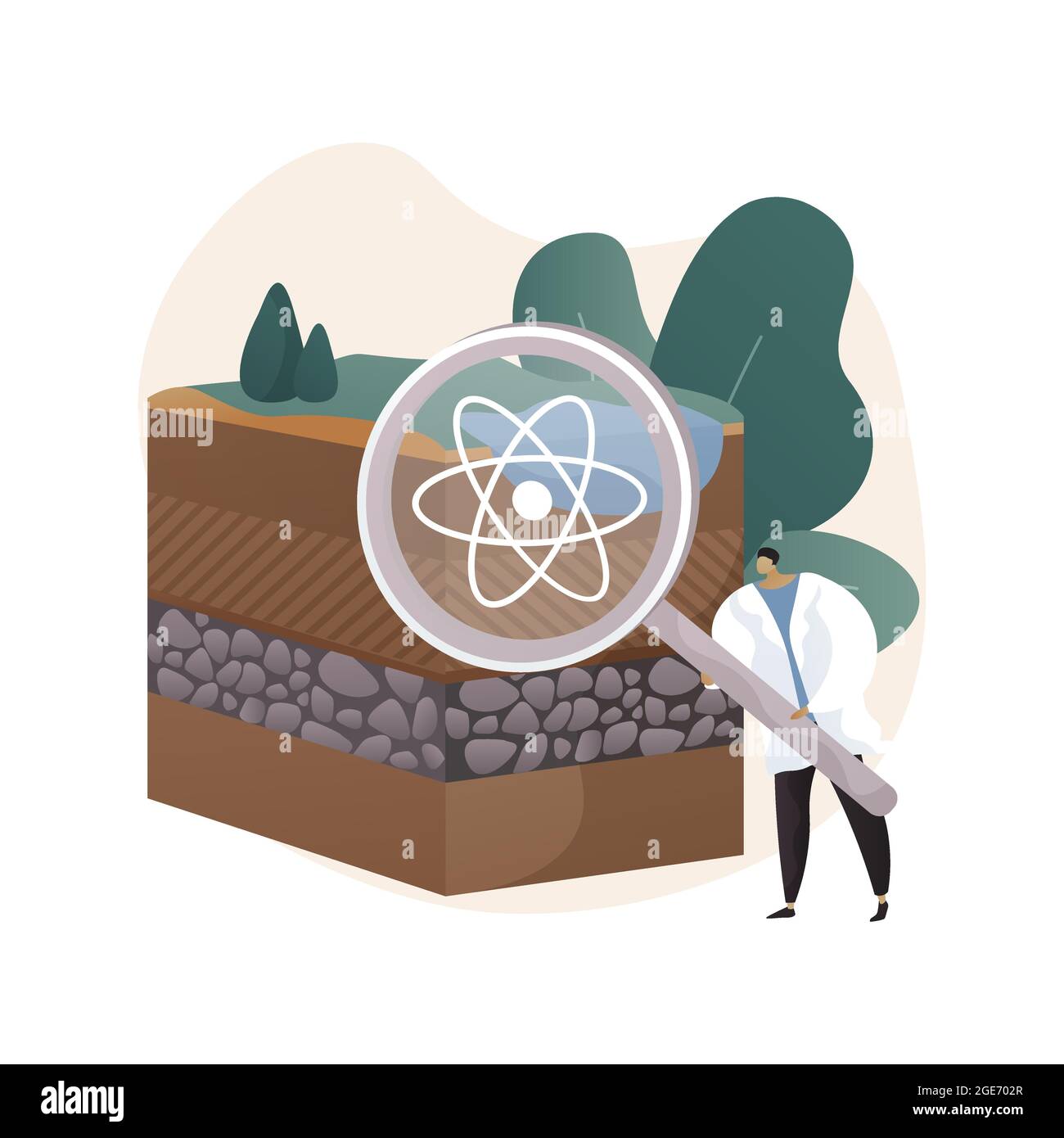 Soil science abstract concept vector illustration Stock Vector Image ...