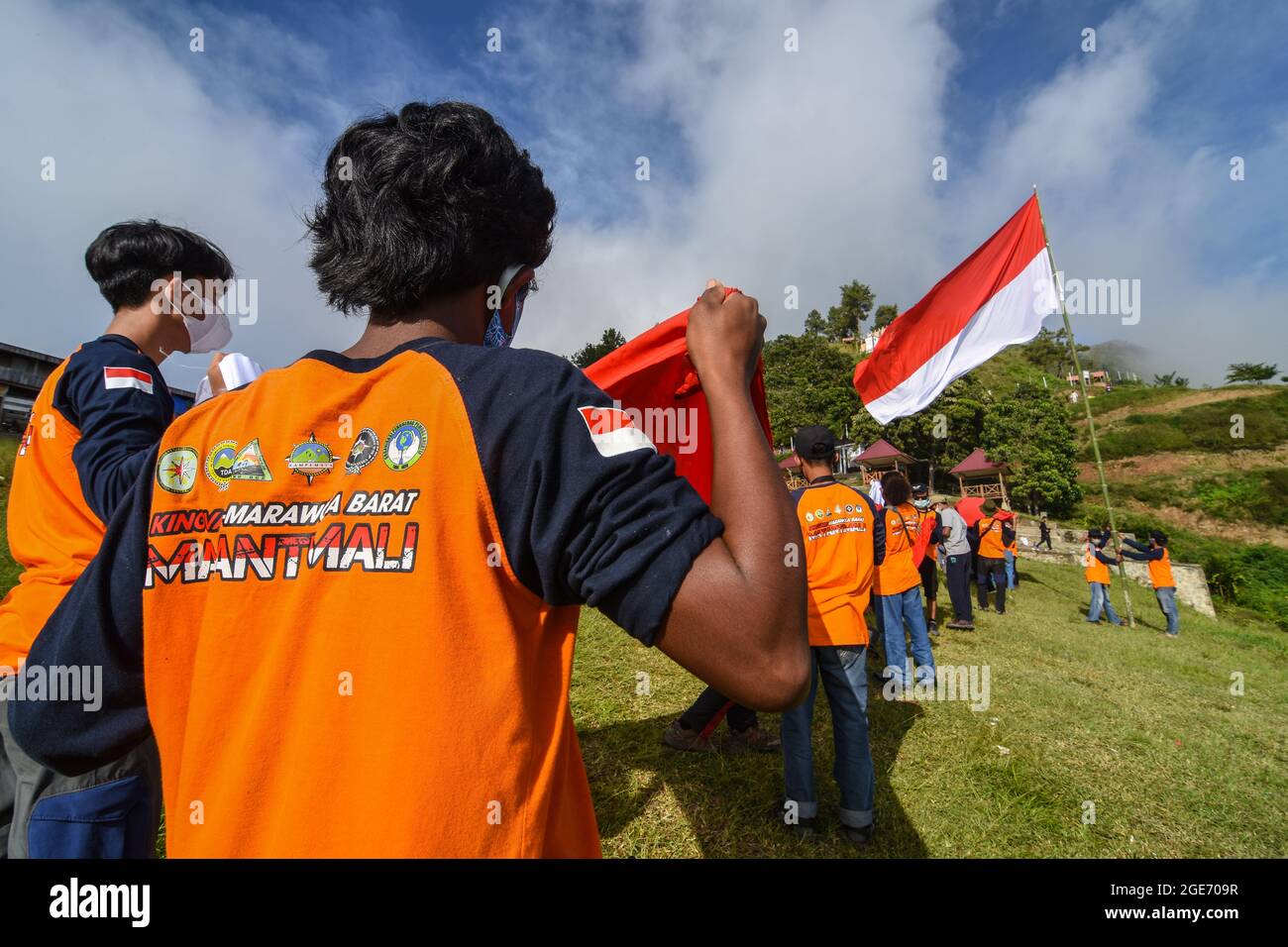 Sigi, Indonesia. 17th Aug, 2021. A number of nature lovers unfurled the ...