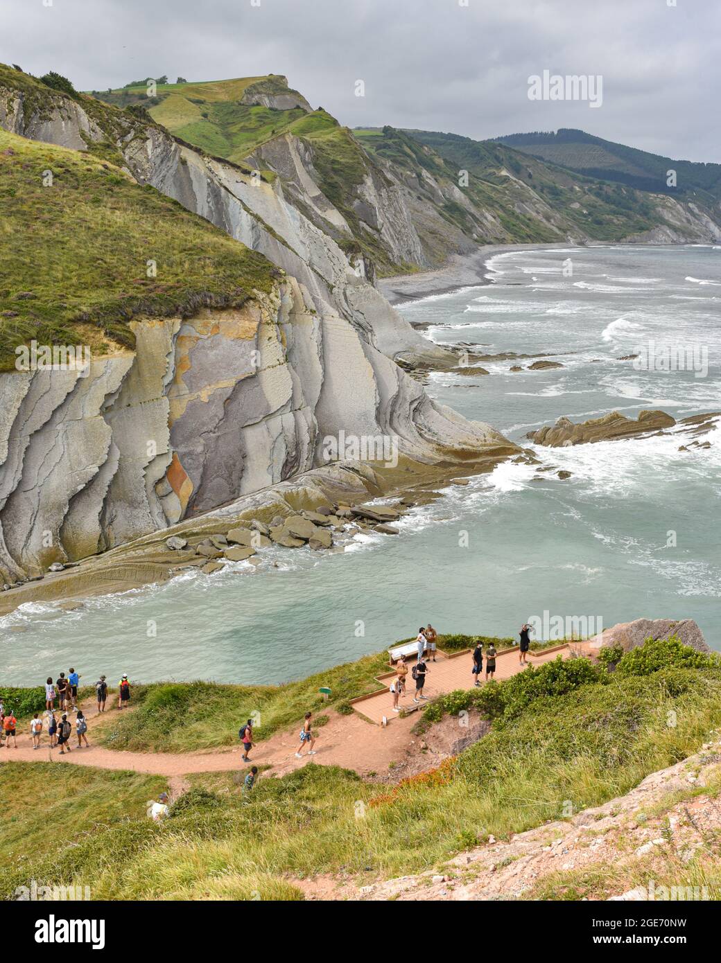 Flysch rock formations in the Basque Coast UNESCO Global Geopark ...