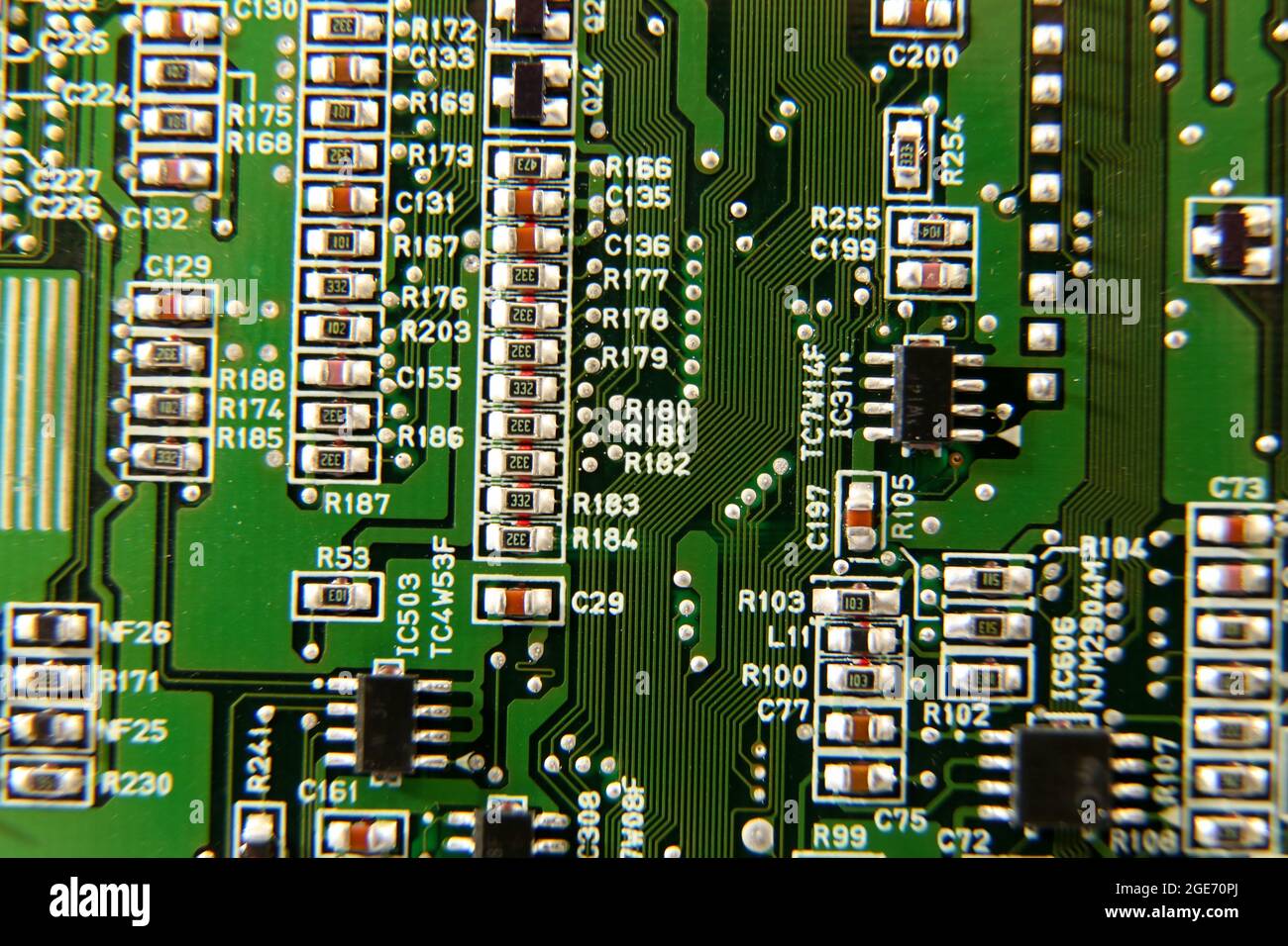 Placas verdes electronicas hi-res stock photography and images - Alamy