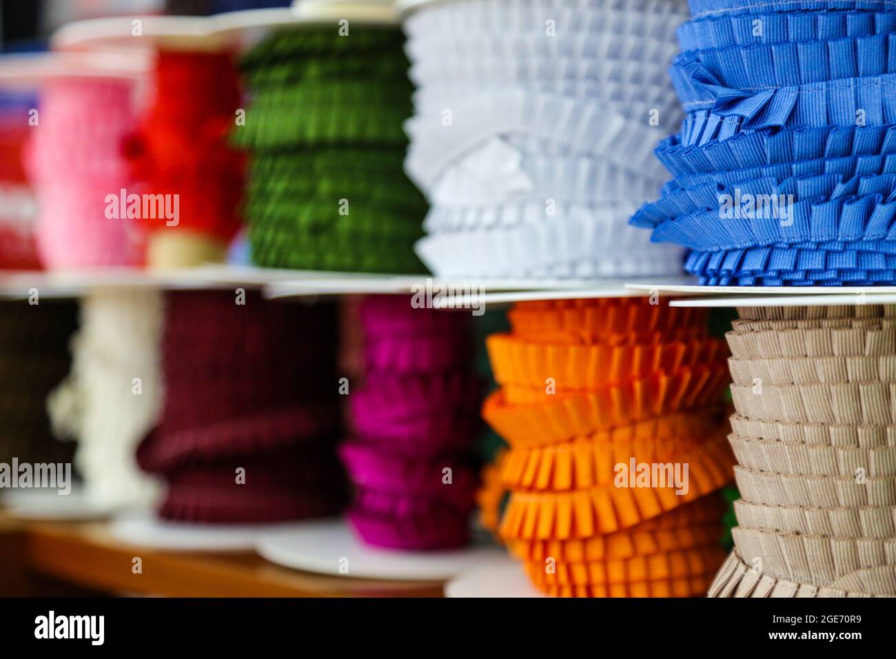 Details and finishes for fabric garments Stock Photo - Alamy