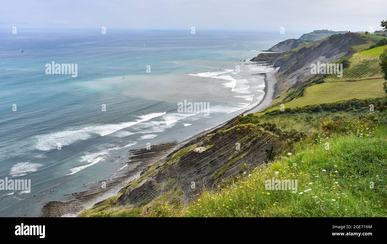 Flysch rock formations in the Basque Coast UNESCO Global Geopark ...