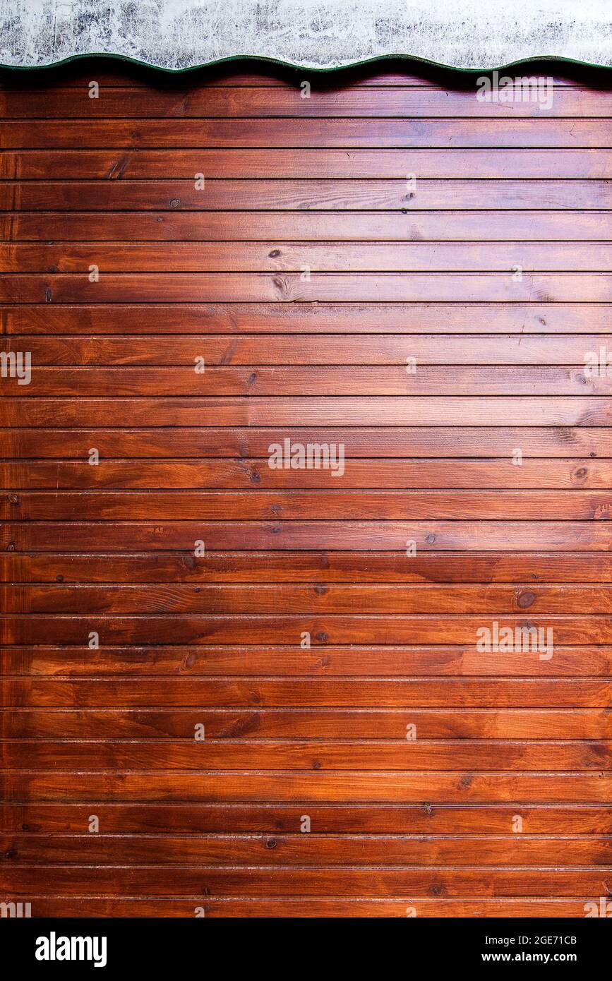 Wood background, horizontal brown wooden slant wall texture pattern as ...