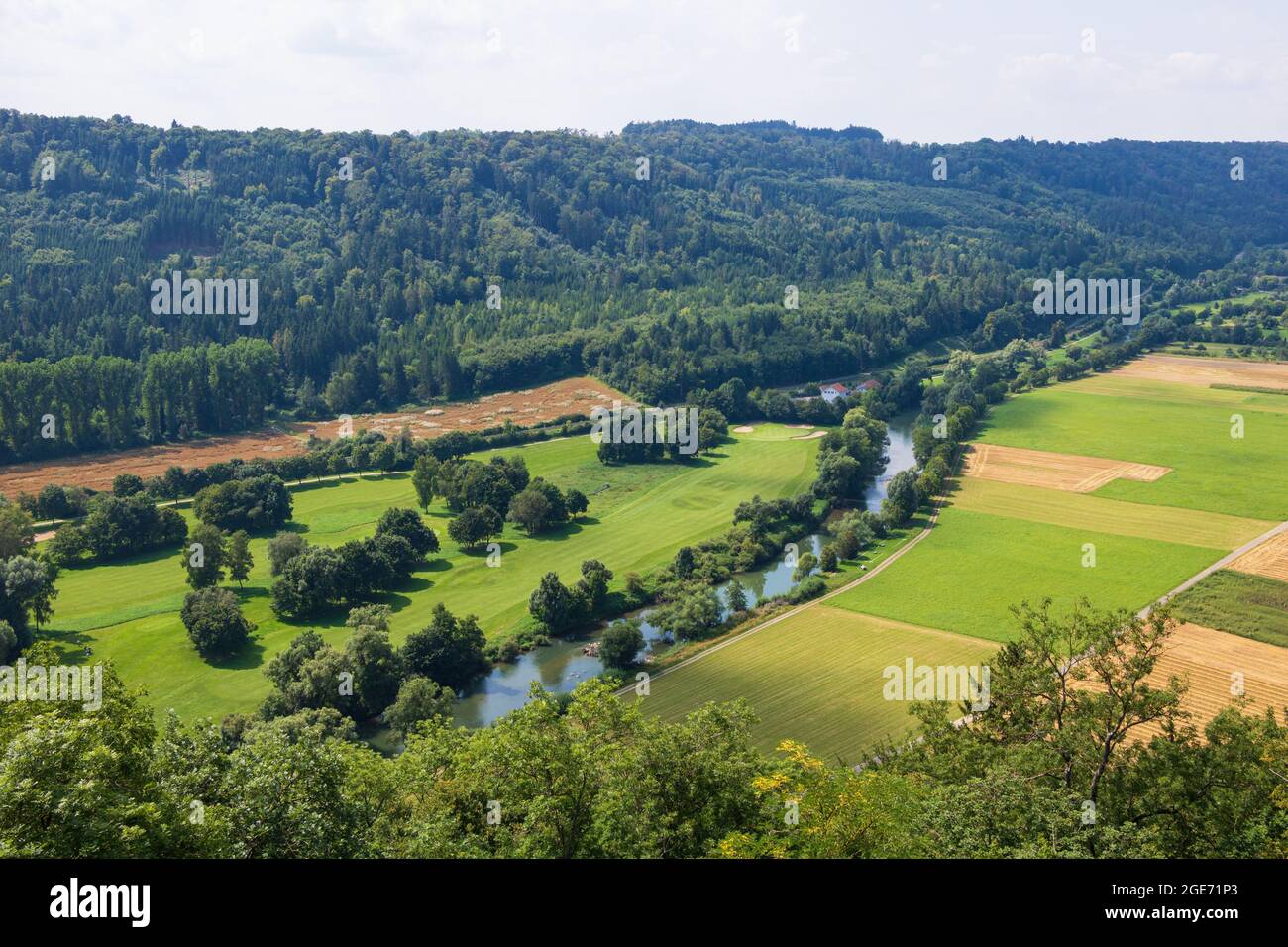 landscape with Neckar valley Black Forest Germany in summer Stock Photo ...