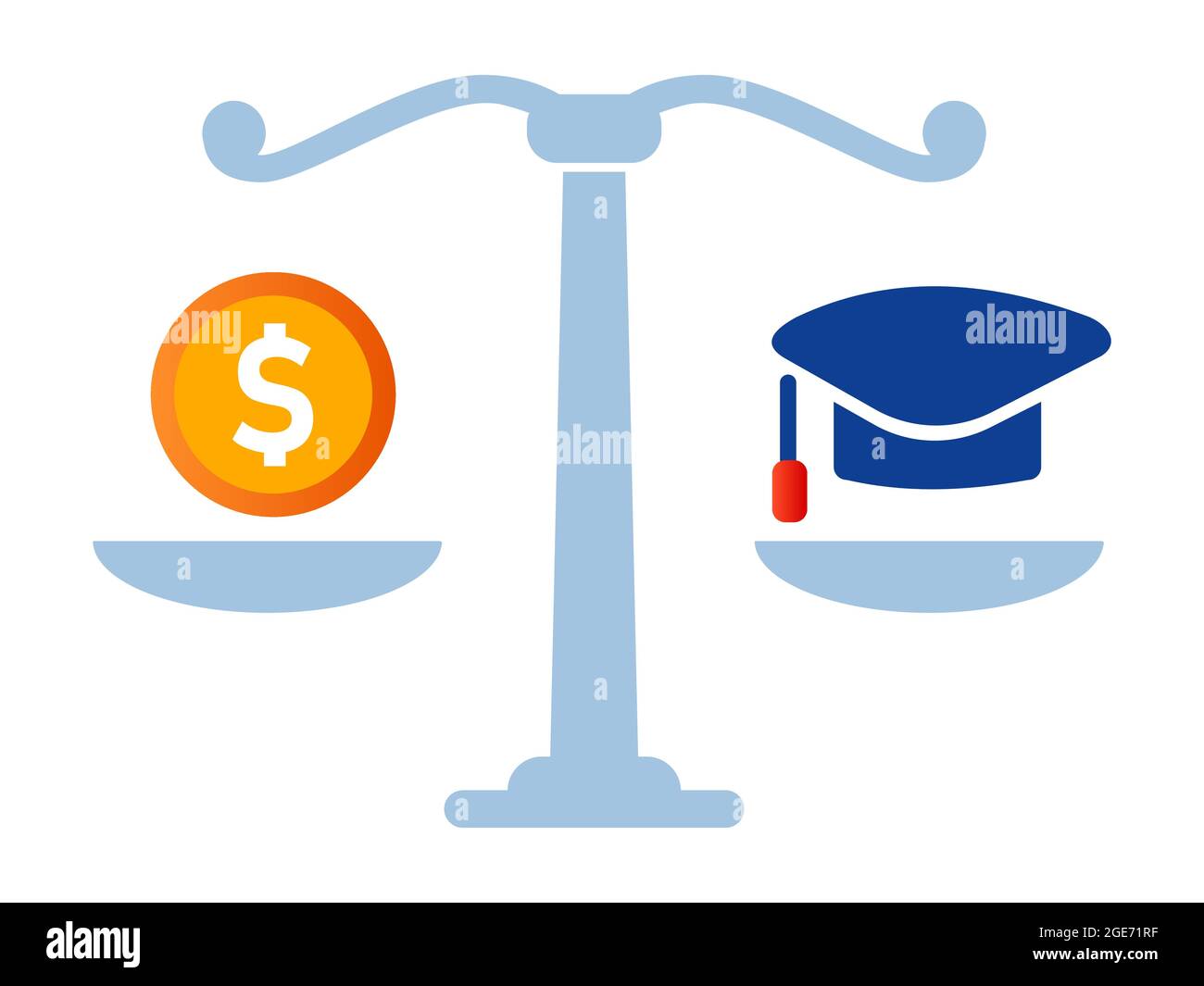 High cost college education Stock Vector Images - Alamy