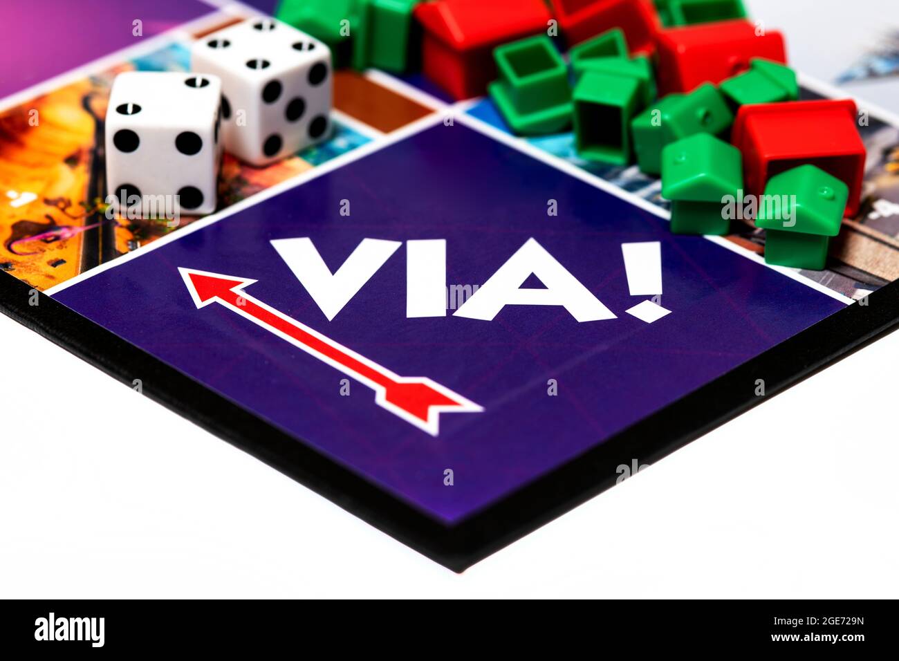 Close up of Italian Monopoly board Stock Photo - Alamy