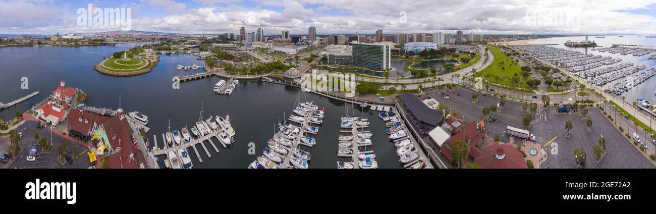 Long beach shoreline marina aerial hi-res stock photography and images ...