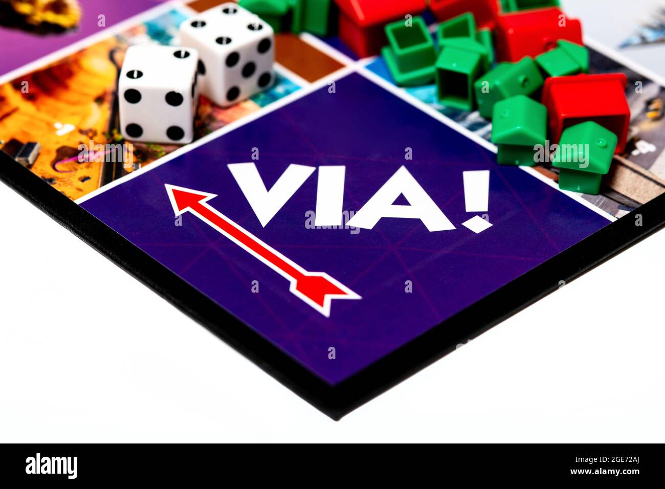 Close up of Italian Monopoly board Stock Photo - Alamy