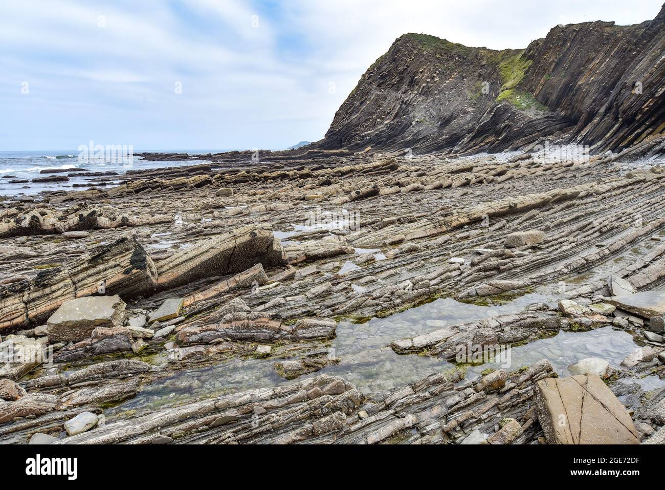 Flysch rock formations in the Basque Coast UNESCO Global Geopark ...