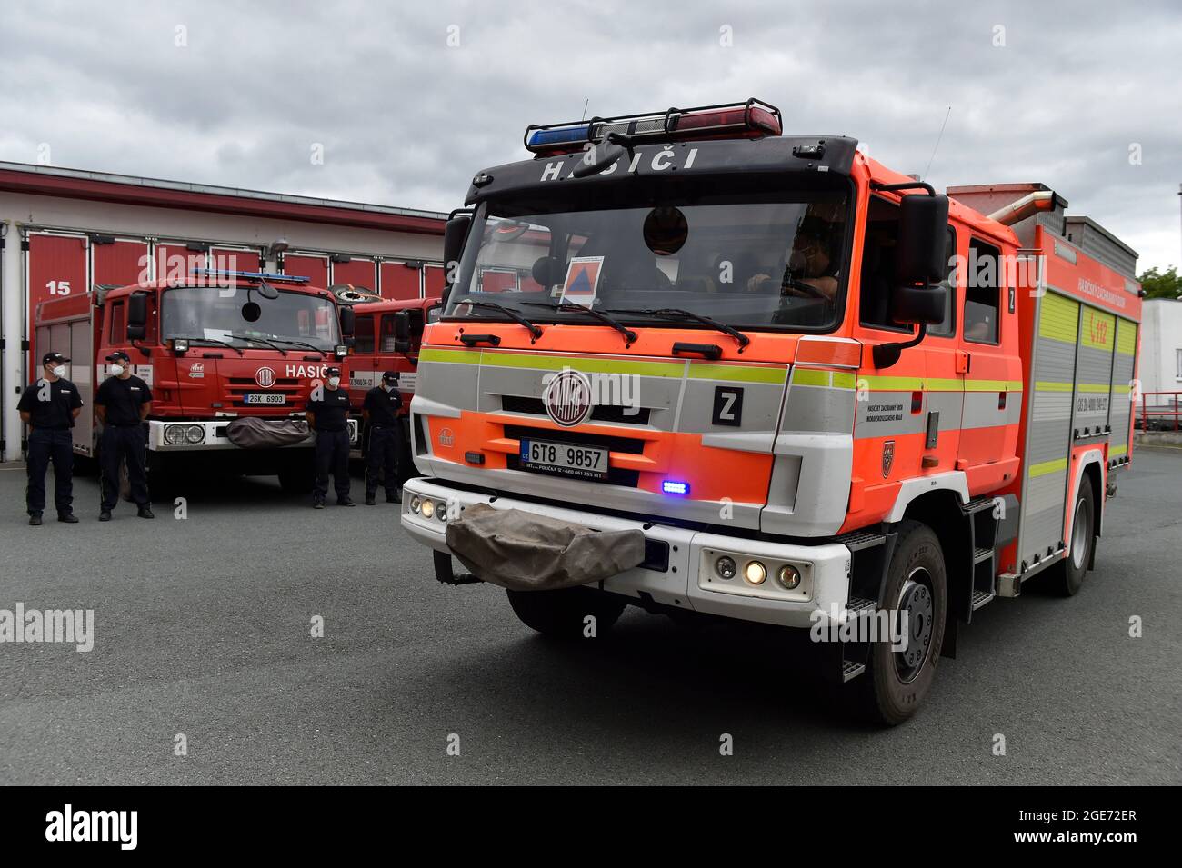Brno, Czech Republic. 17th Aug, 2021. Return of Czech firefighters that ...