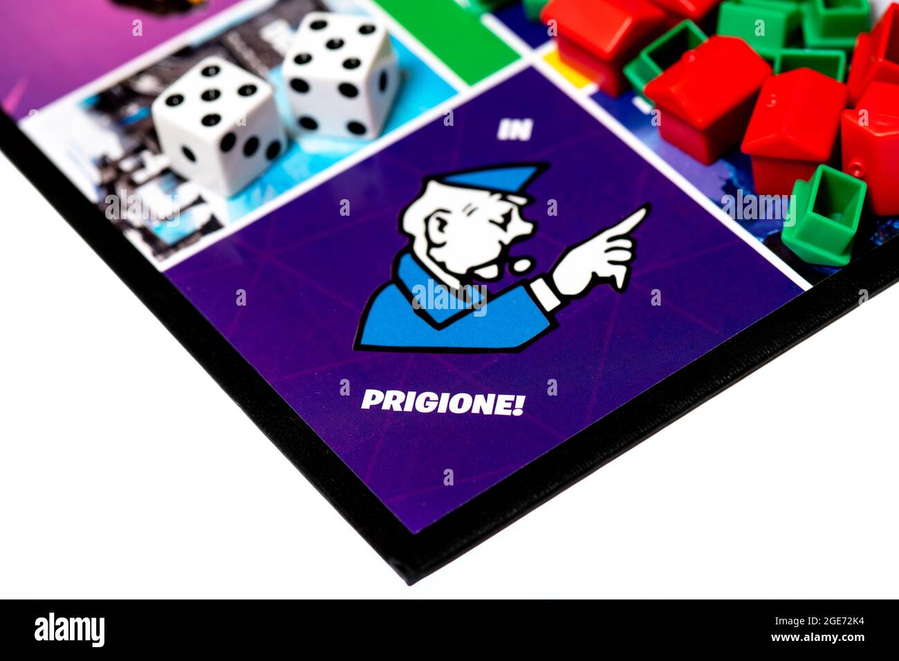Close up of Italian Monopoly board Stock Photo - Alamy