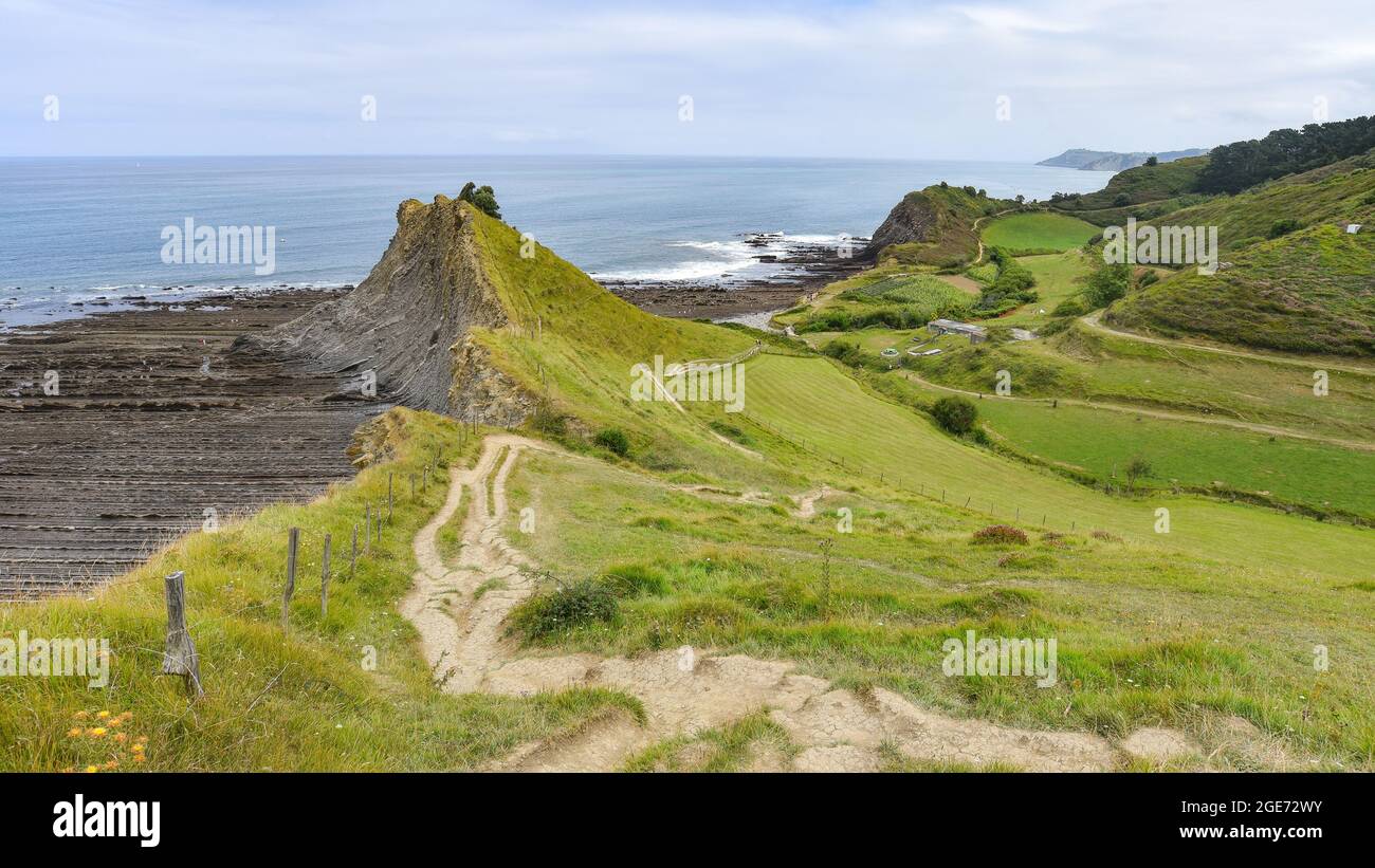 Flysch rock formations in the Basque Coast UNESCO Global Geopark ...