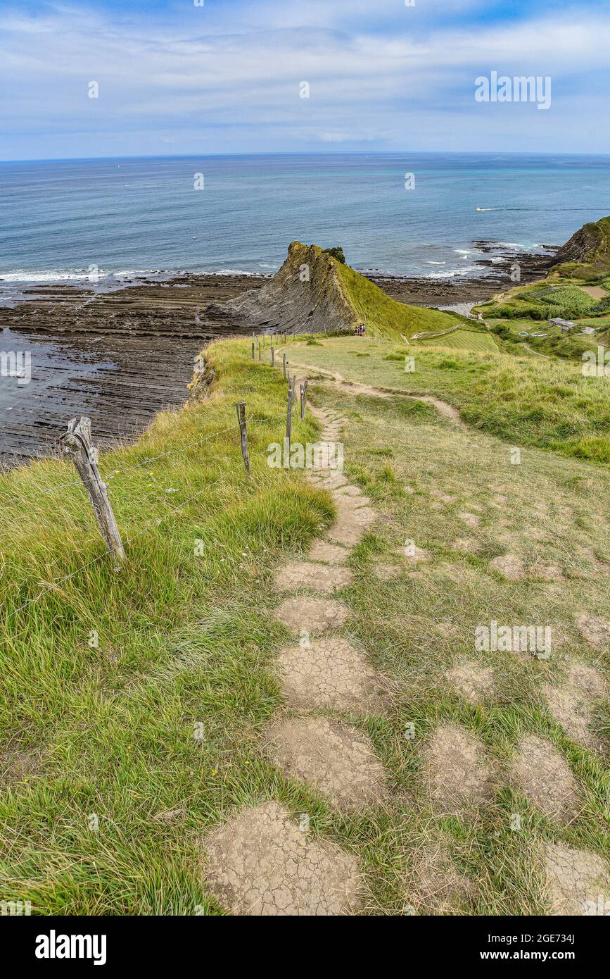 Flysch rock formations in the Basque Coast UNESCO Global Geopark ...