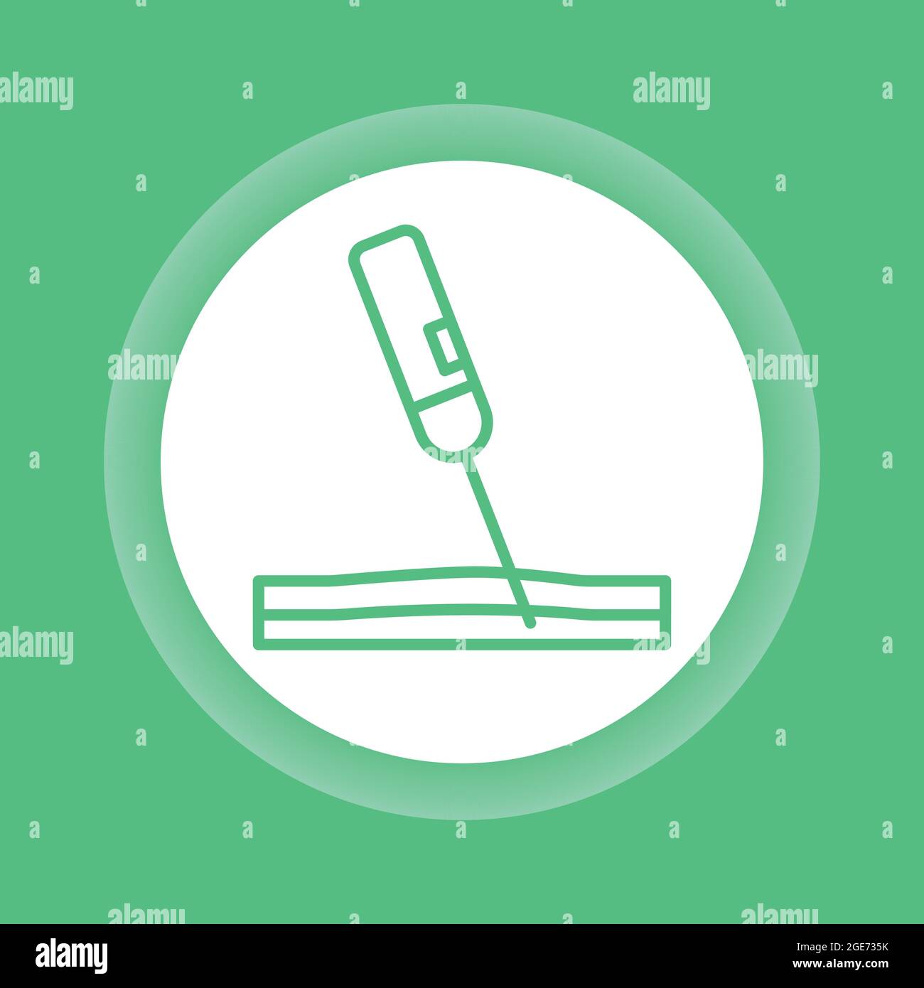 Biopsy color line icon. Isolated vector element. Outline pictogram for ...