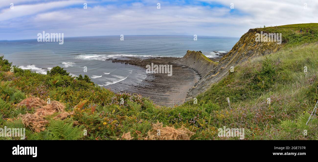 Flysch rock formations in the Basque Coast UNESCO Global Geopark ...