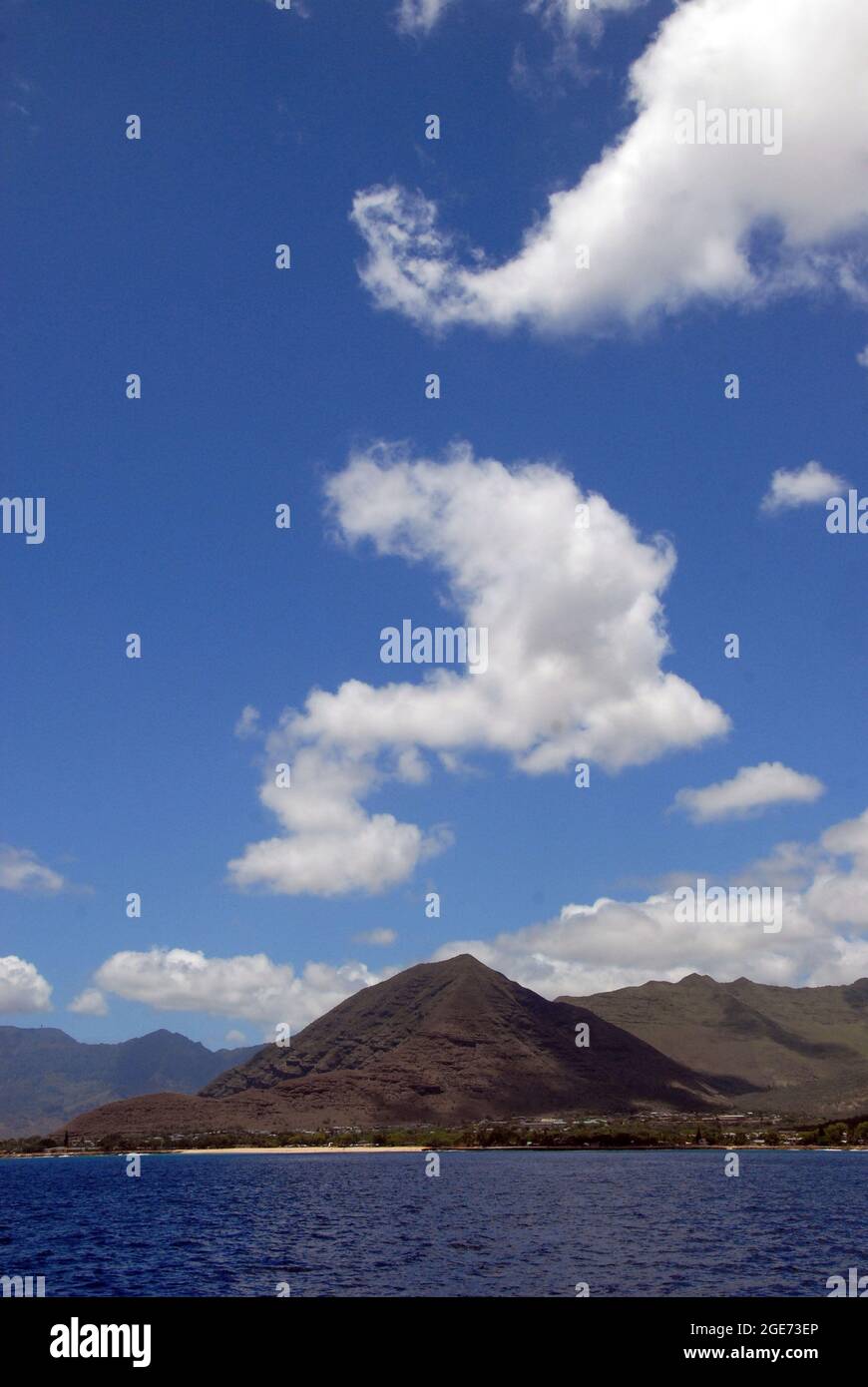 Volcano on a tropical island Stock Photo - Alamy