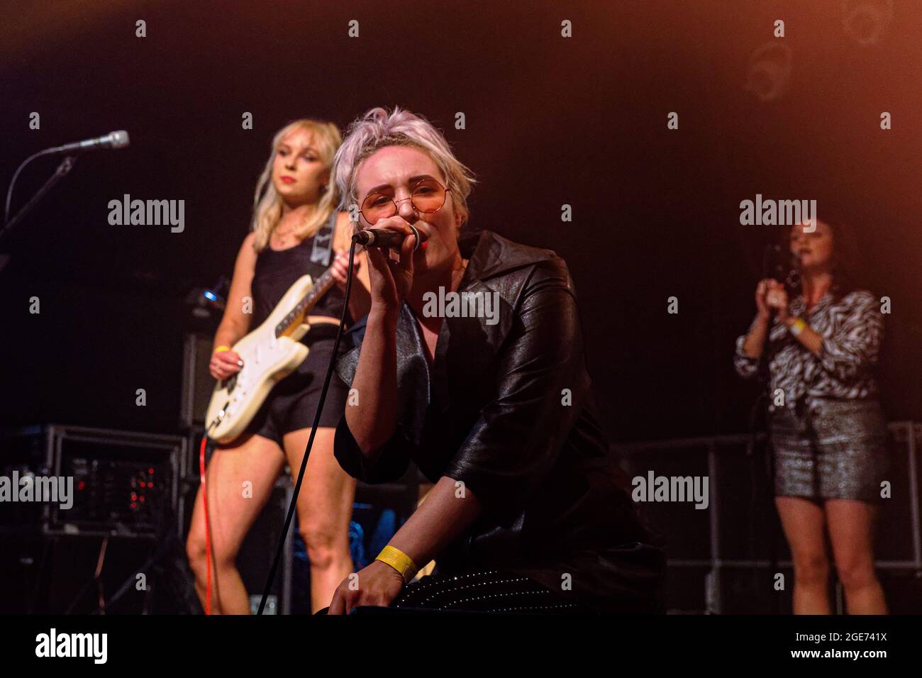 August 14, 2021: Erin Cain and Faith Vern of Pins performing Live in ...