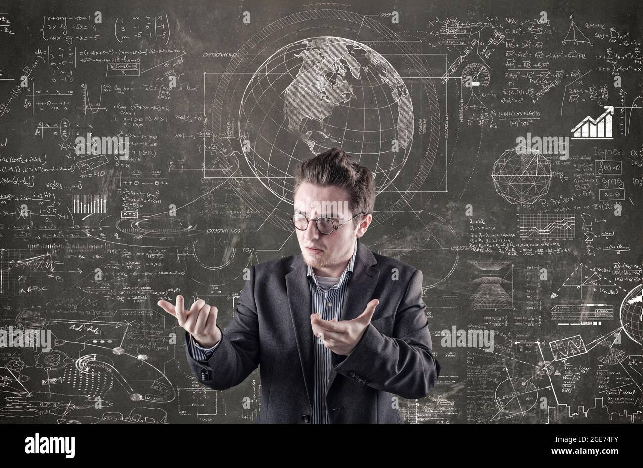 Trigonometry blackboard hi-res stock photography and images - Alamy