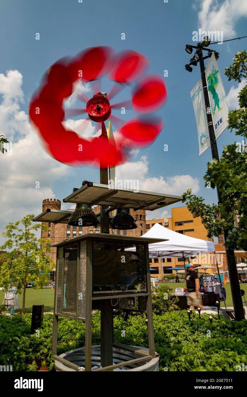 Detroit, Michigan - An energy-generating low altitude windmill on ...