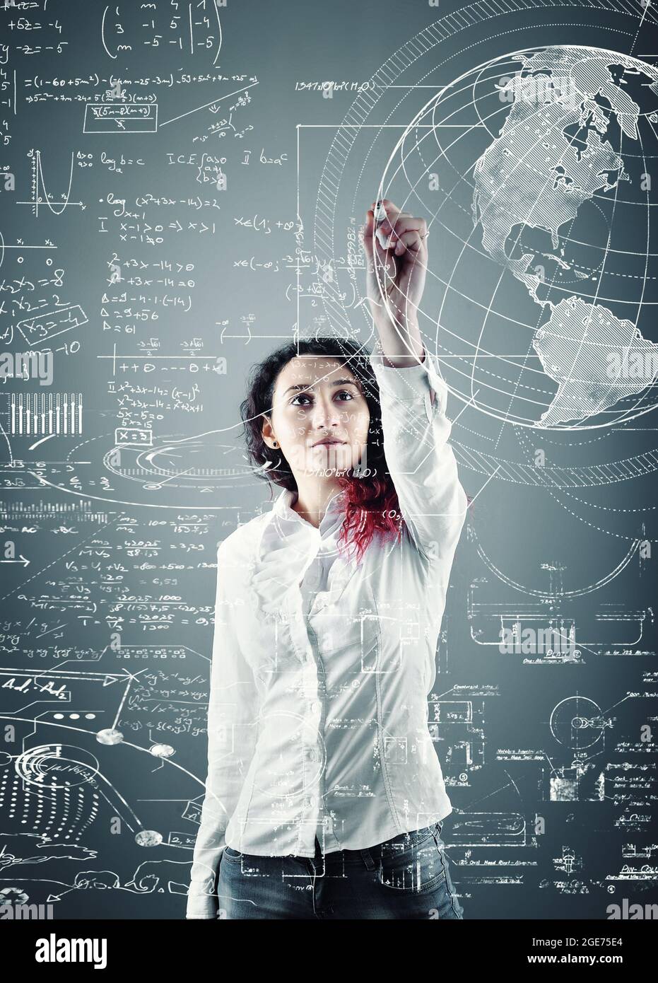 Trigonometry blackboard hi-res stock photography and images - Alamy