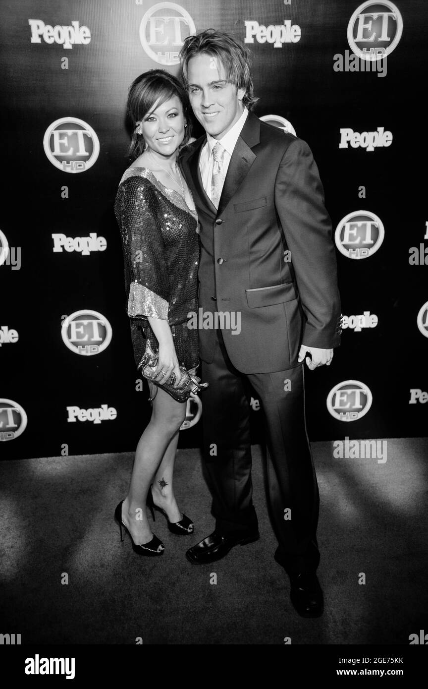 Larry Birkhead (R) attends arrivals for Entertainment Tonight and ...