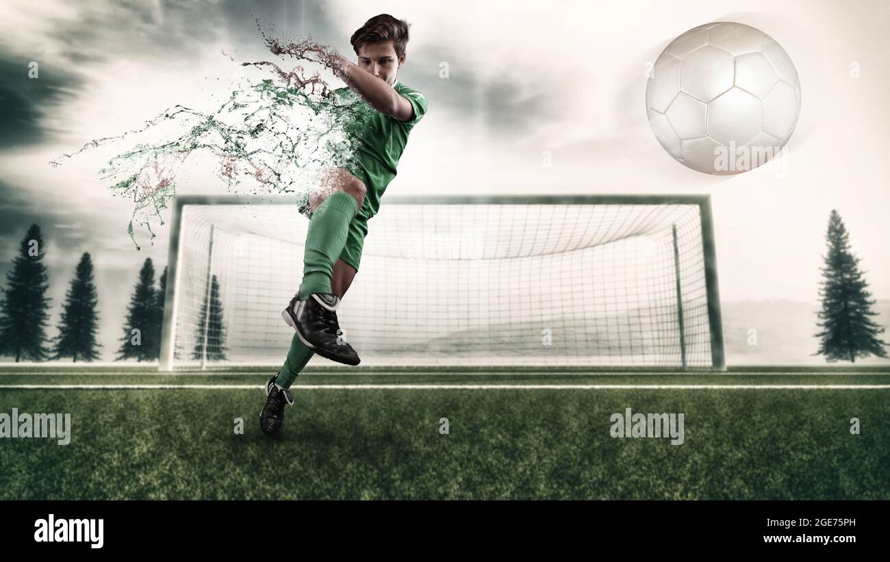 Side view handsome football player hi-res stock photography and images ...