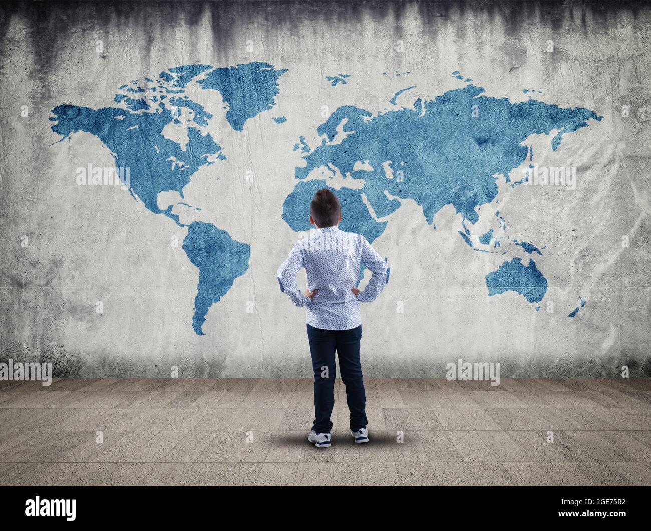 Person wall map hi-res stock photography and images - Alamy