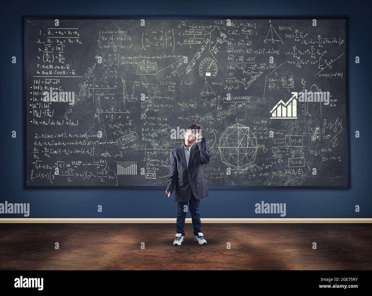 Child math equation board hi-res stock photography and images - Alamy
