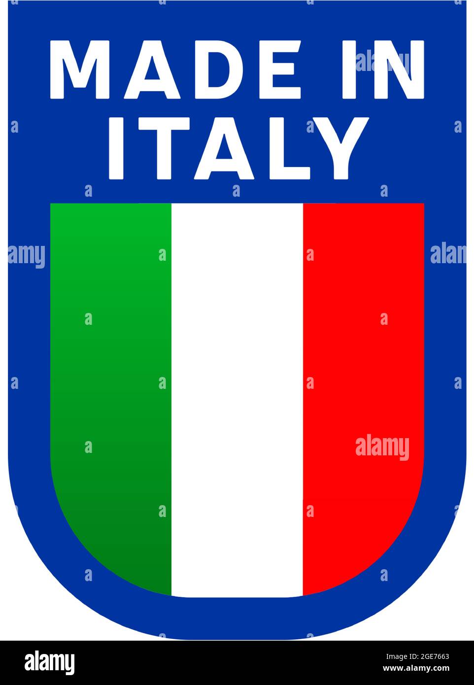 Made in italy icon. national country flag Stamp sticker. Vector ...