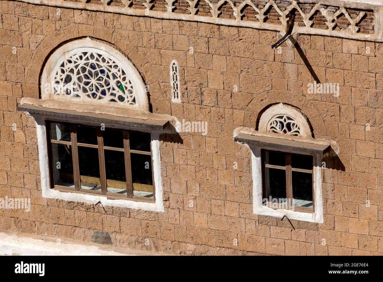 Traditional Yemeni heritage architecture design details in historic ...