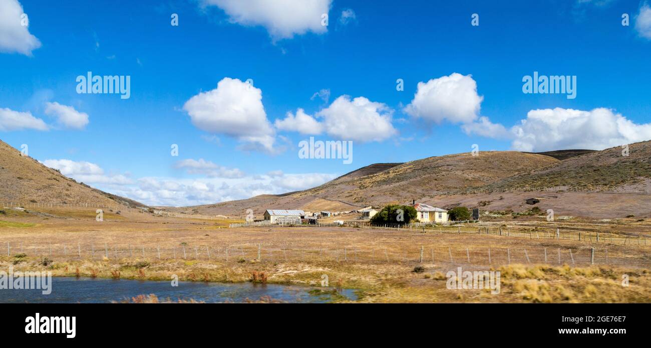 Countryside of Tierra del Fuego island, Chile Stock Photo - Alamy