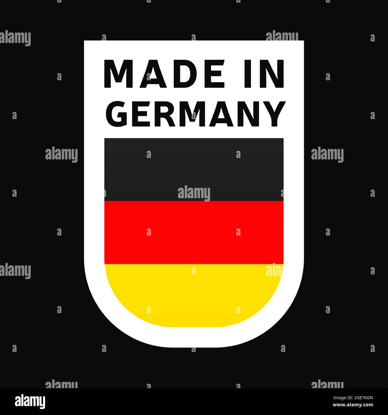 Germany Made in icon. national country flag Stamp sticker. Vector ...