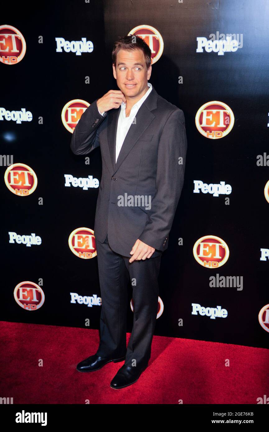 Actor Michael Weatherly attends arrivals for Entertainment Tonight and ...