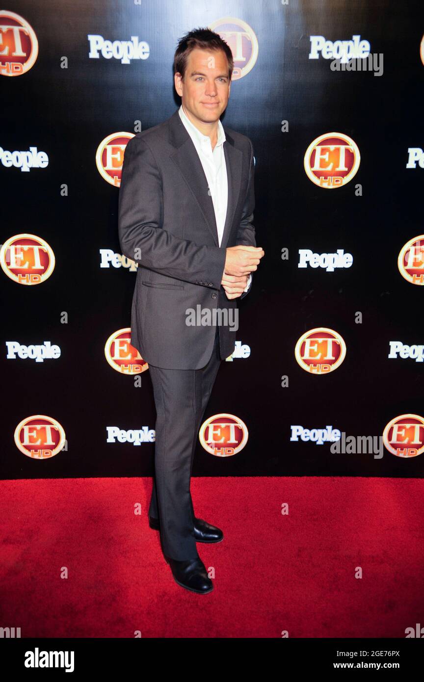 Actor Michael Weatherly attends arrivals for Entertainment Tonight and ...