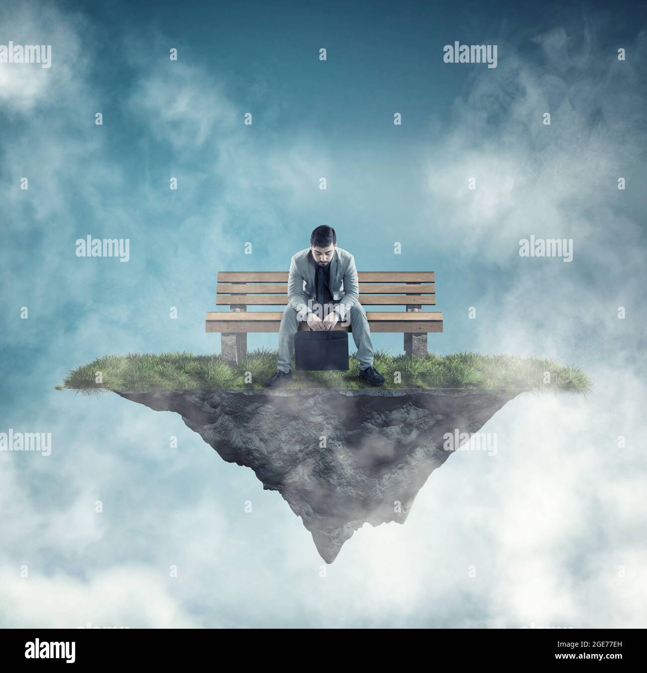 Business concept man floating hi-res stock photography and images - Alamy