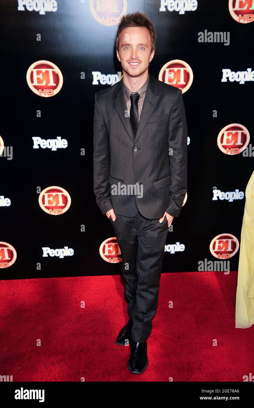 Actor Aaron Paul attends arrivals for Entertainment Tonight and PEOPLE ...