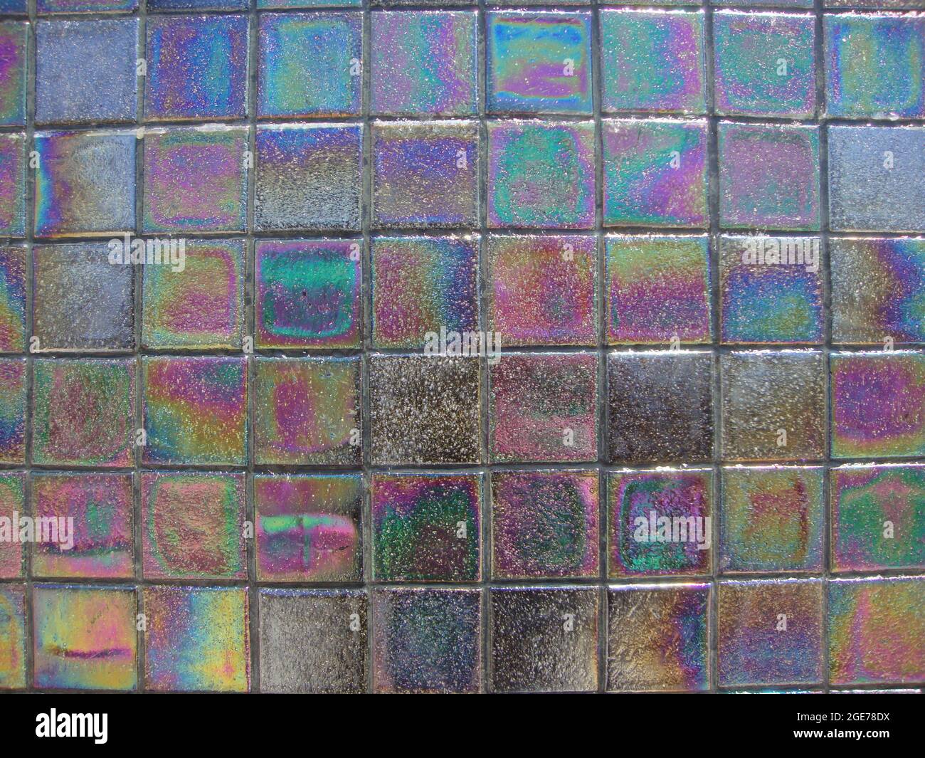 Closeup texture of rainbow square tiles, great for background Stock ...
