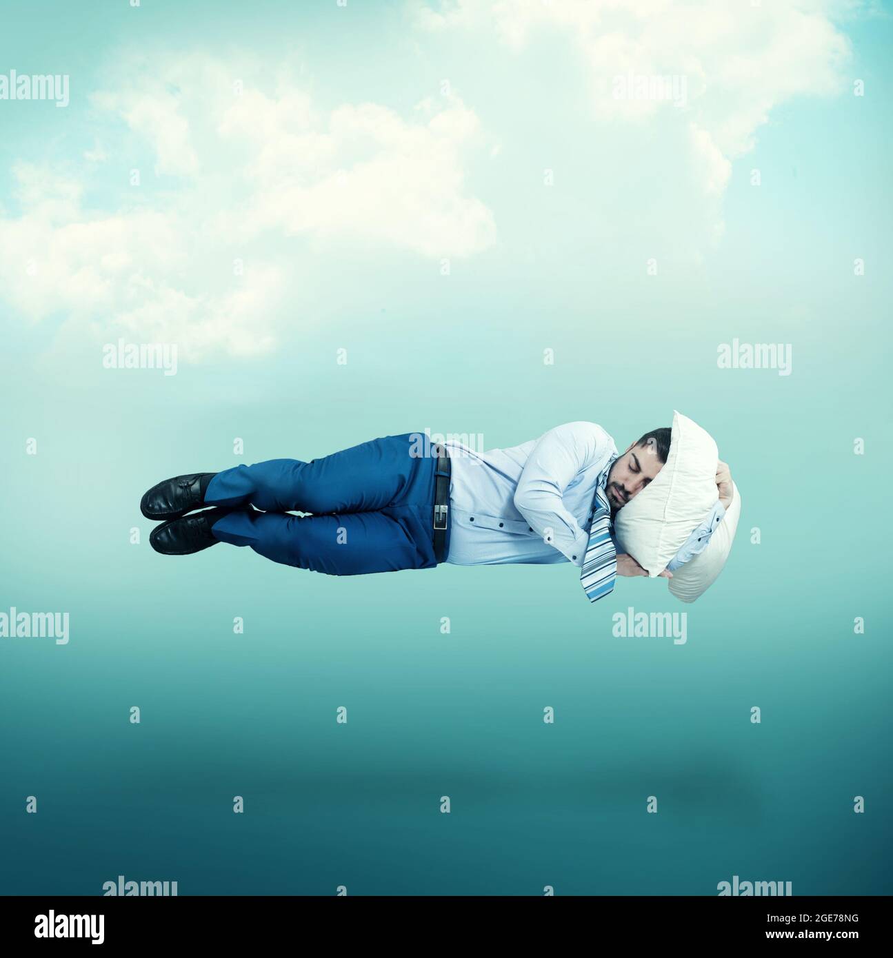 Business concept man floating hi-res stock photography and images - Alamy